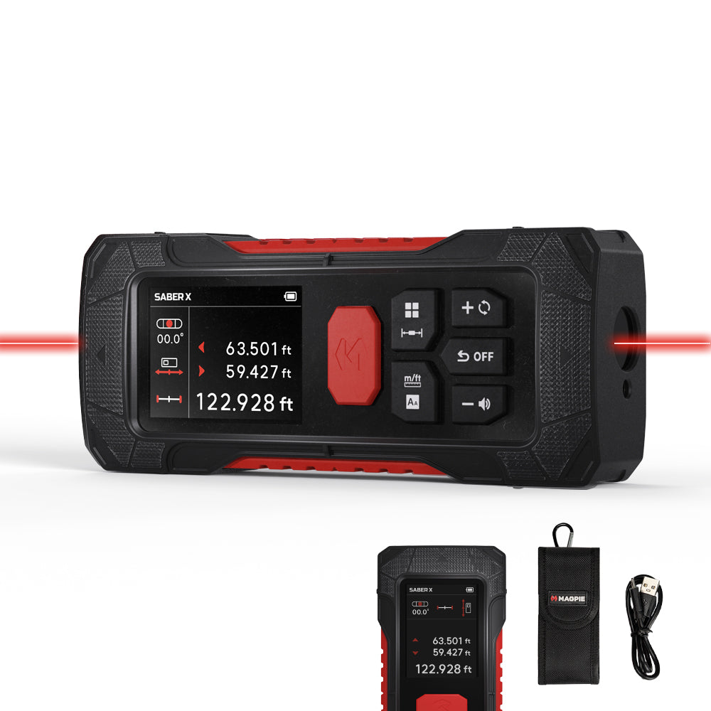 Magpie Saber X: The Dual Laser Distance Meter 262ft (80m) – MAGPIE ...